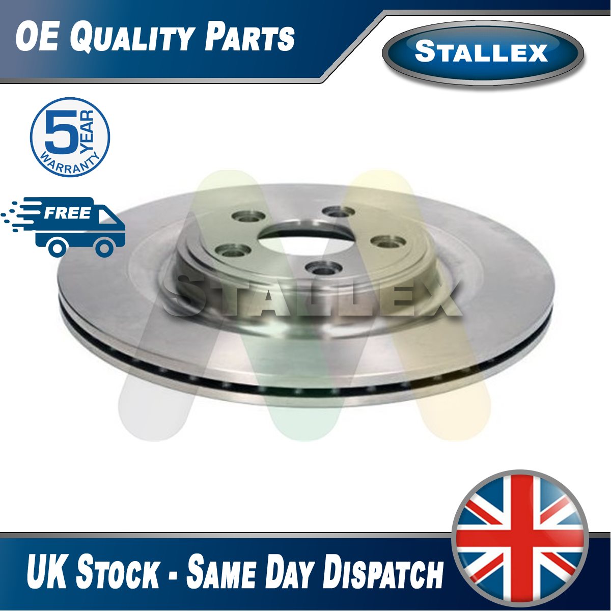 Fits Jaguar XK8 2002-2006 1x Brake Disc Rear Stallex C2D26352 C2C25339 ...