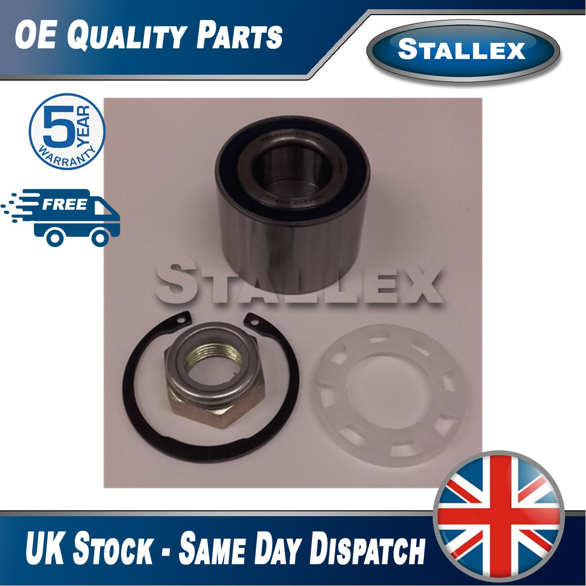 Fits Renault 11 1986-1988 Wheel Bearing Kit Rear Stallex 7701463523 ...