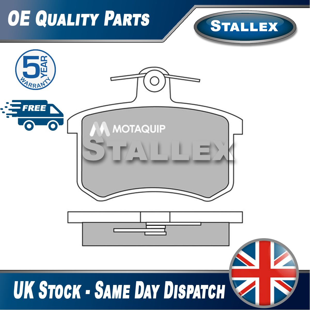 Fits Audi A4 Cabriolet 80 Coupe Quattro A8 A6 Brake Pads Set Rear ...