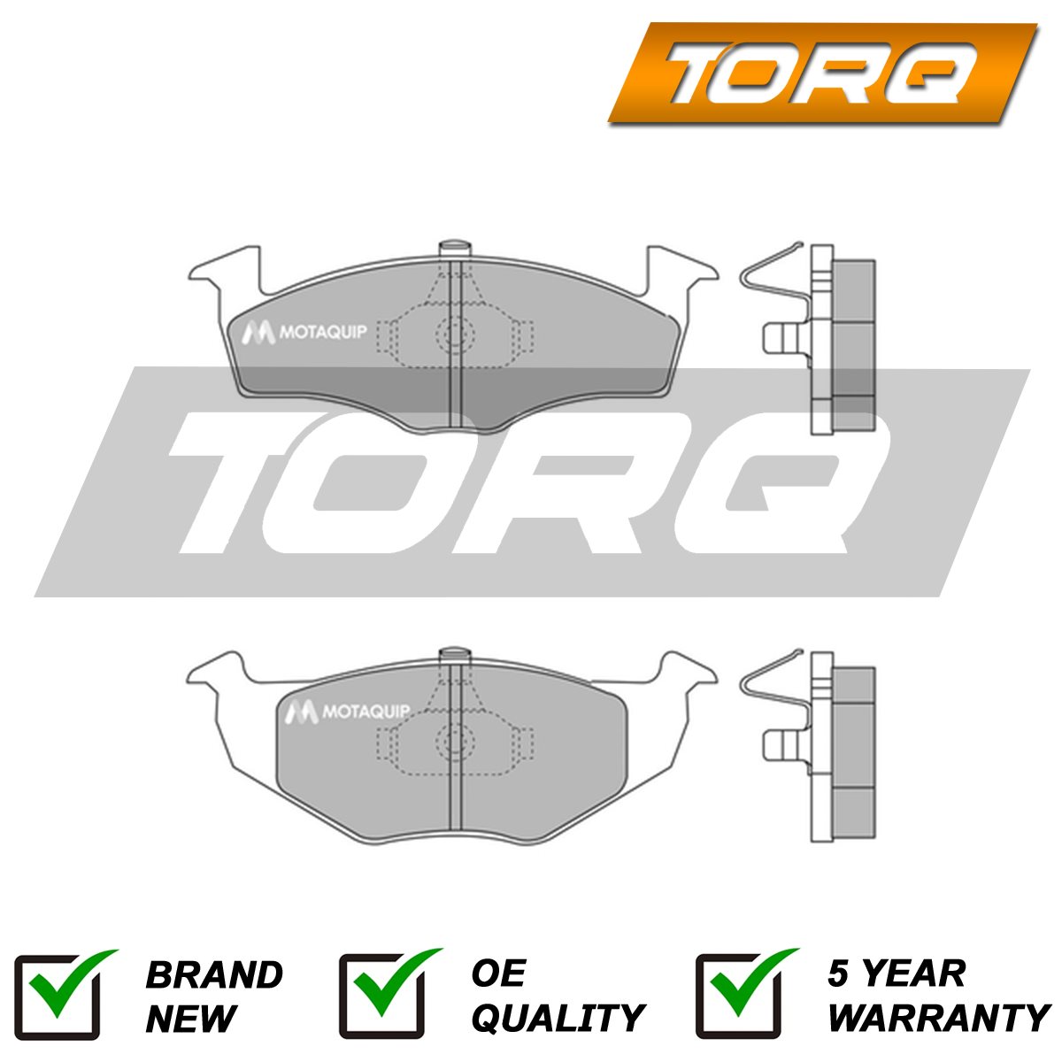 Brake Pads Set Front Torq Fits Skoda Fabia VW Polo Fox 6N0698151C ...