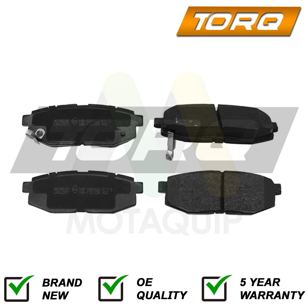 Brake Pads Set Rear Torq Fits GT 86 Forester Brz Tribeca 2.0 D 3.0 3.6 ...