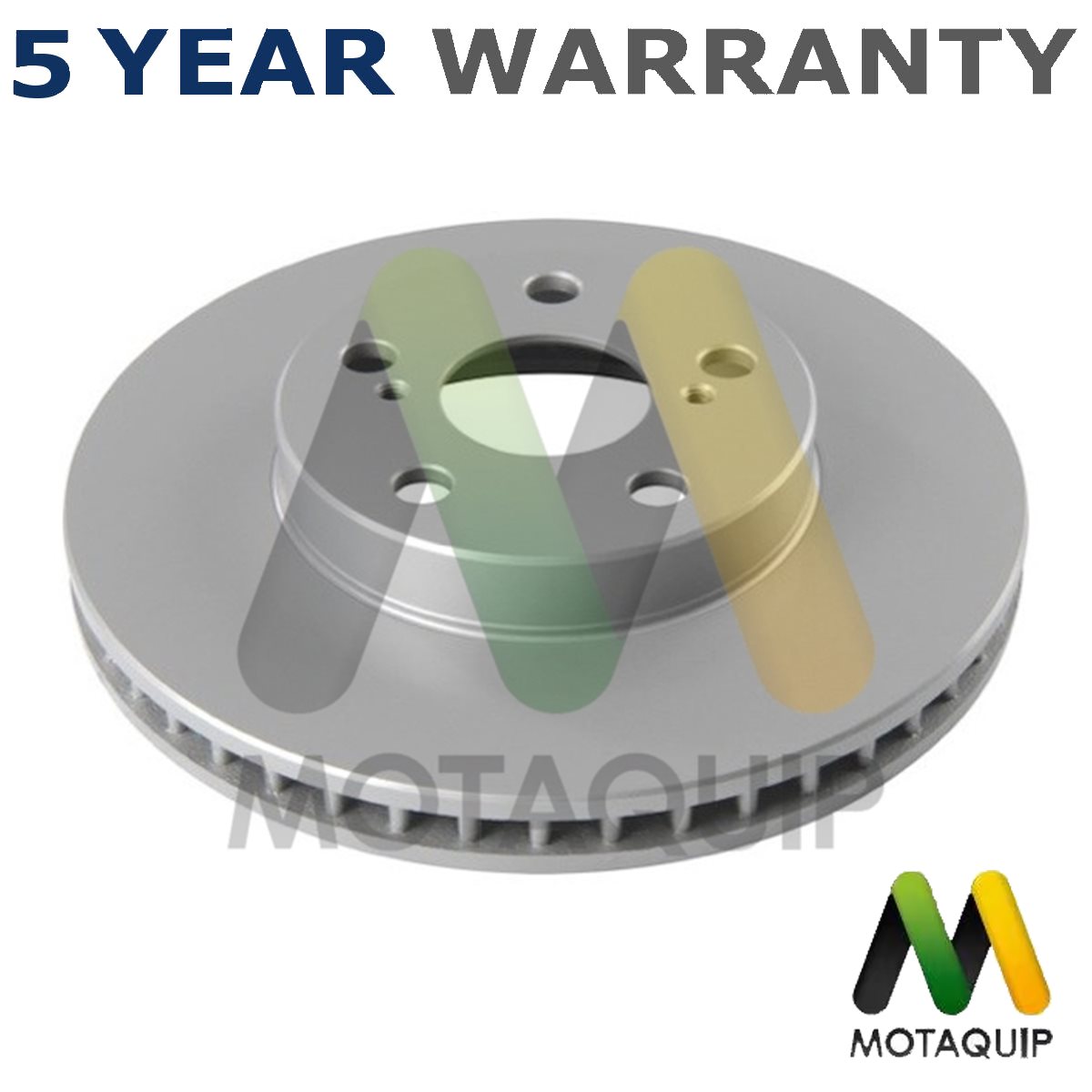 Motaquip Front 1x Brake Disc Fits Lexus CT 2011- Toyota Prius 2009- 1.8 ...
