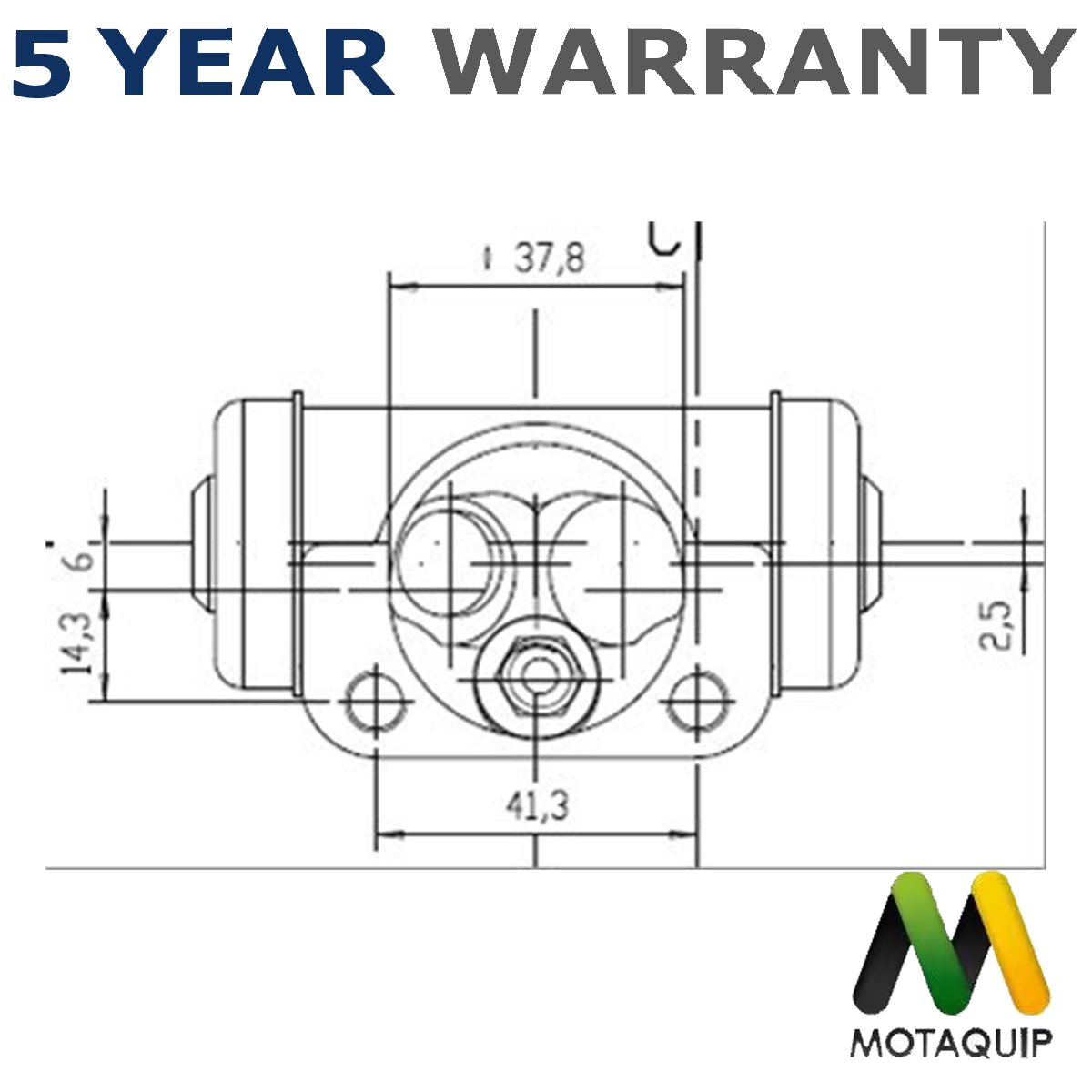 Motaquip Rear Right Wheel Brake Cylinder Fits Land Rover Defender 110 ...