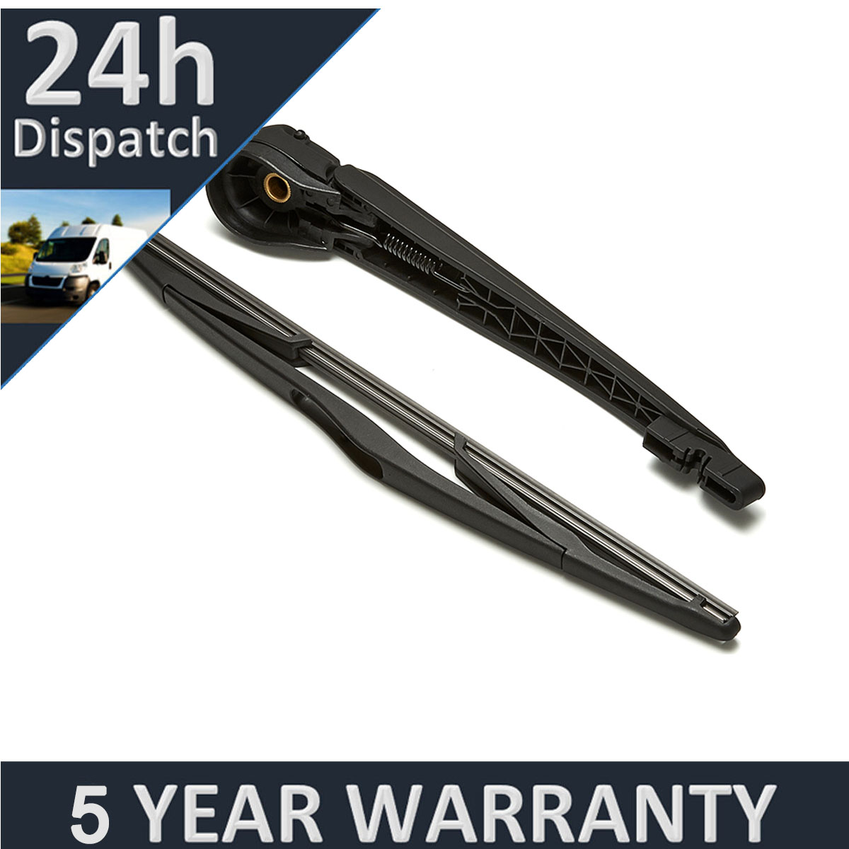 Fits Saab 9-5 (1998-2009) Windscreen Wiper Arm + Blade Rear ...