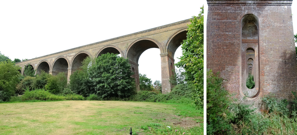 The railway viaduct at Chappel in Essex. Said to be the second largest ...